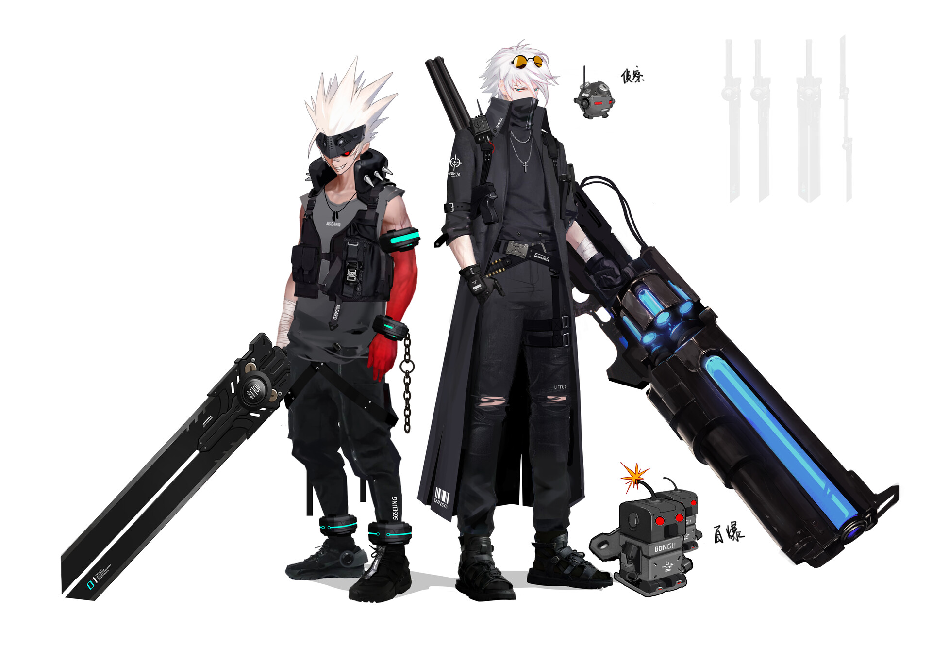 ArtStation - Swordsman and Gunner