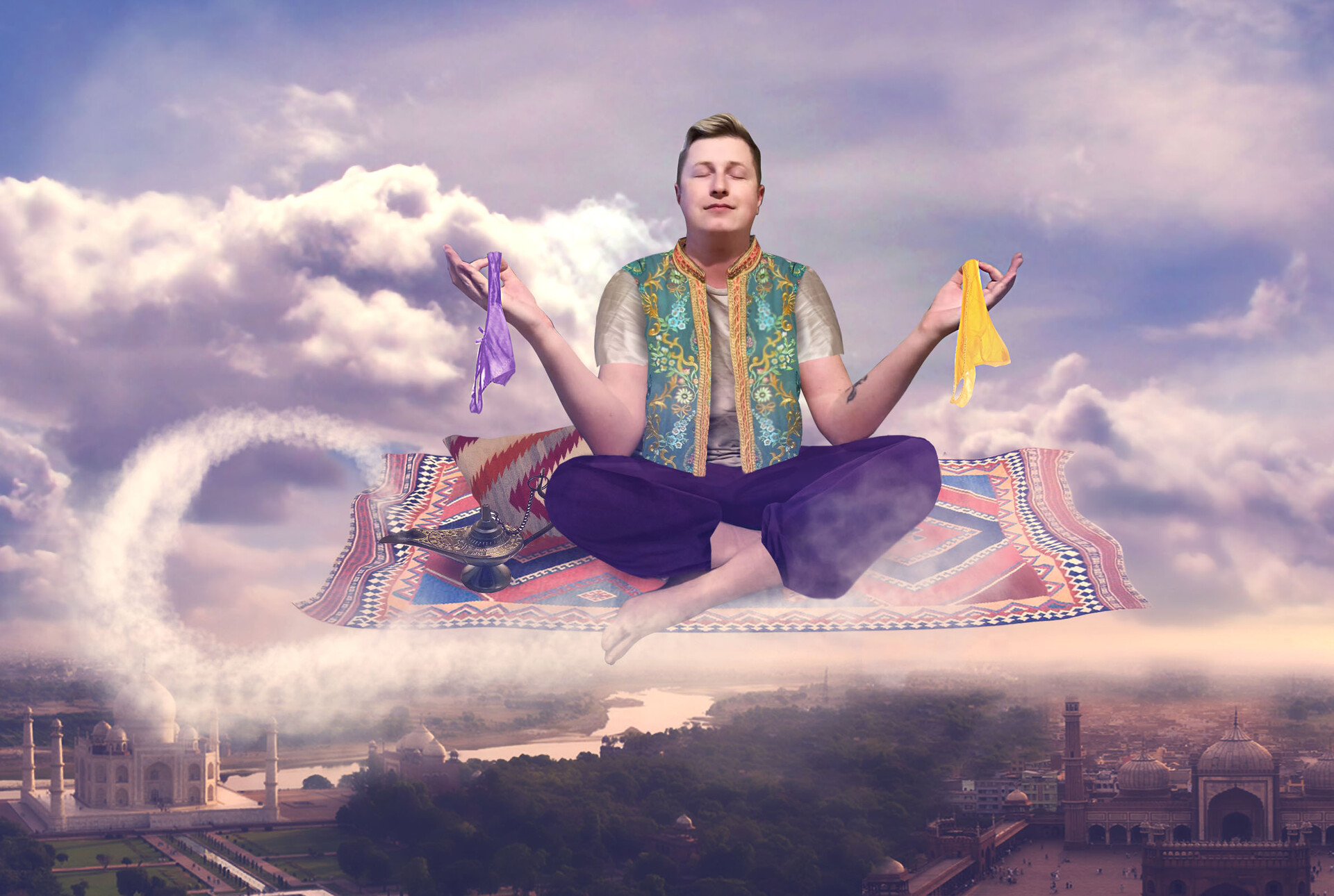 ArtStation - The genie from the lamp is a thief... hmm... well, let's ...