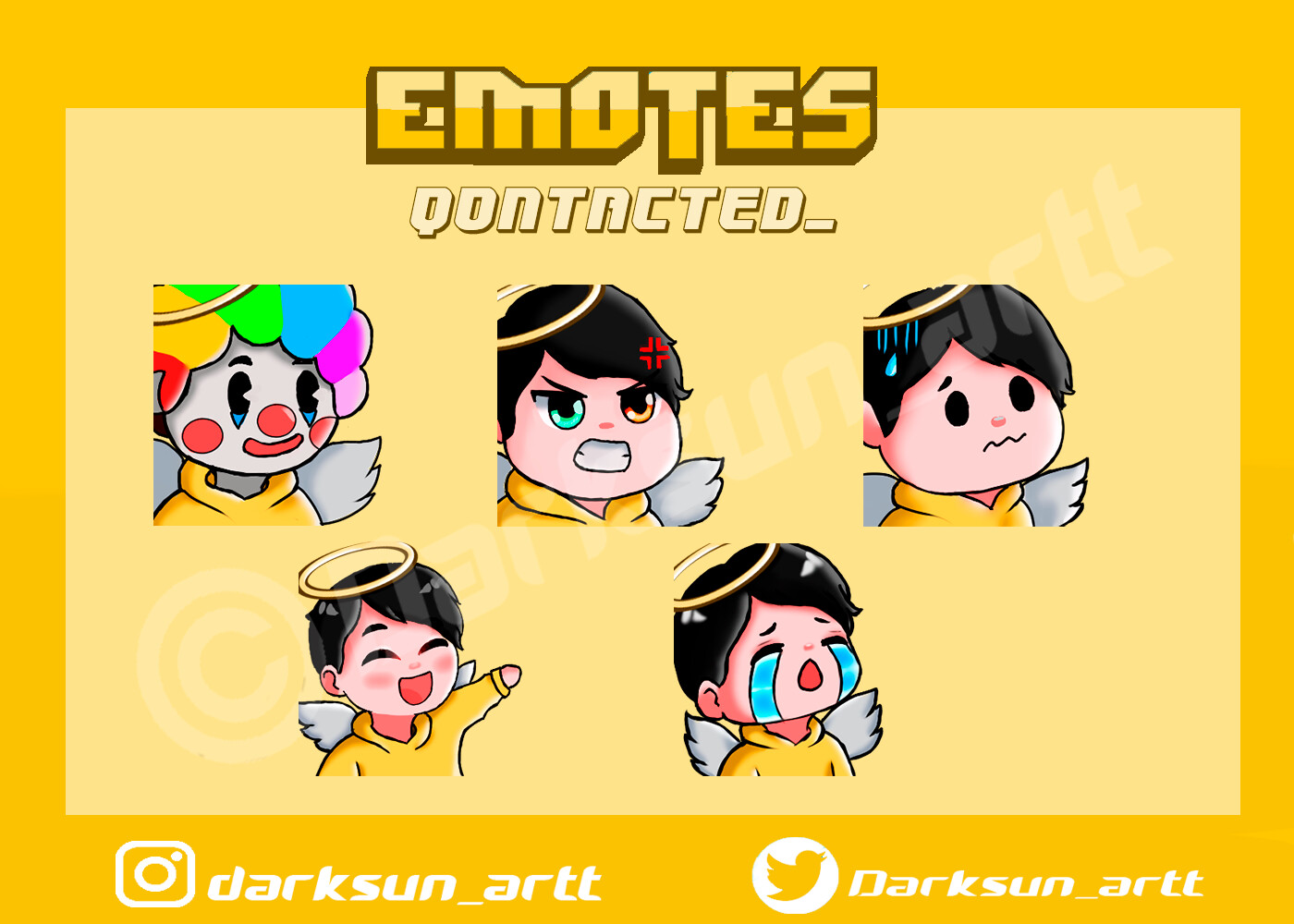 ArtStation - Emotes for Qontacted_