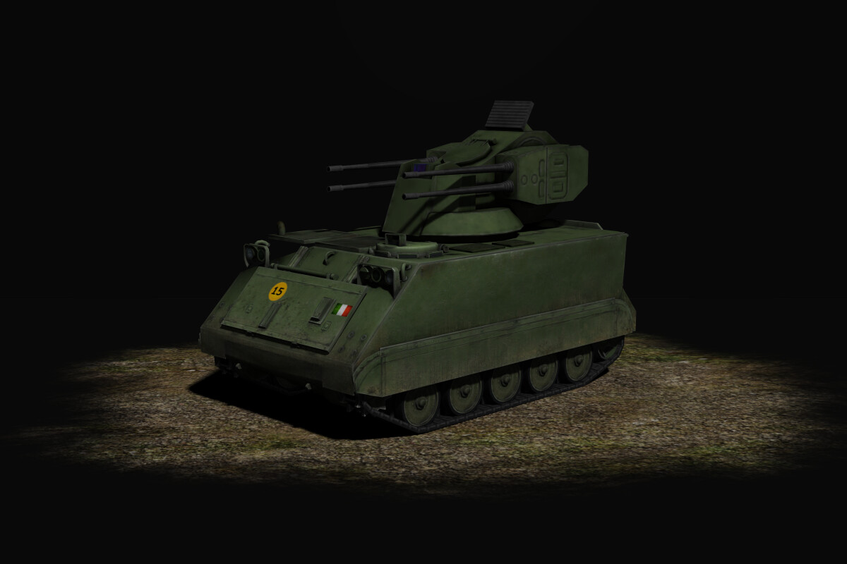 ArtStation - SIDAM-25 Self Propelled AA Gun