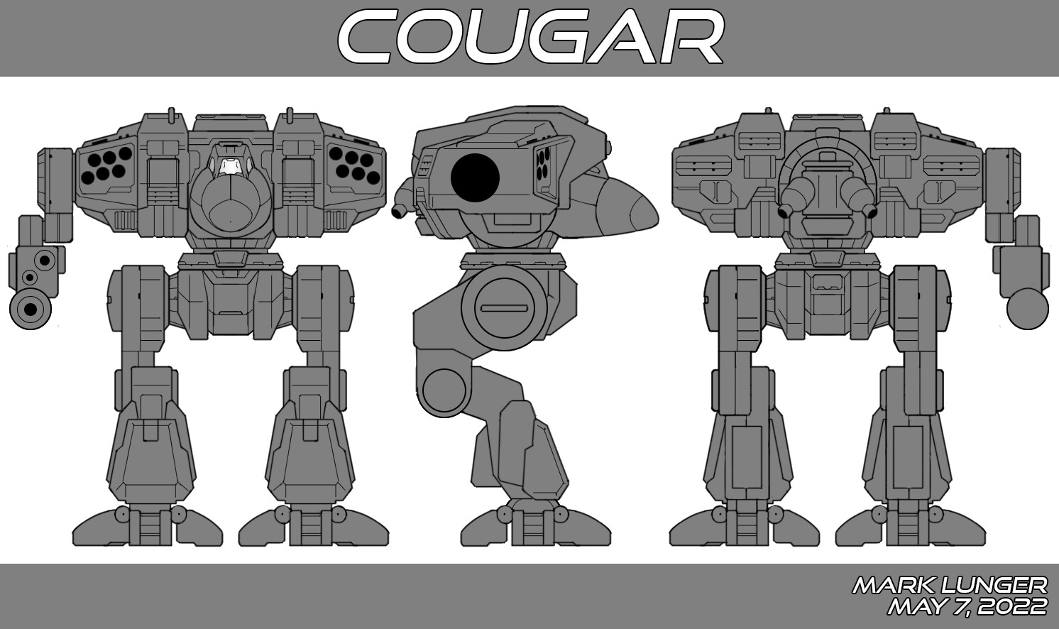 ArtStation - Battletech Cougar [Fan Art]