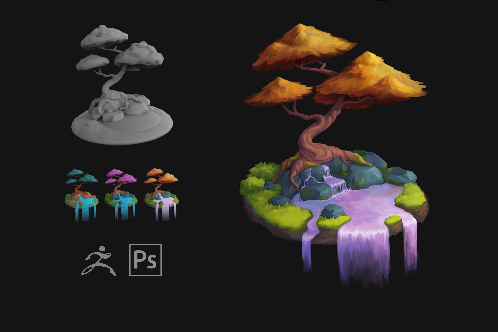 ArtStation - Fantasy Tree