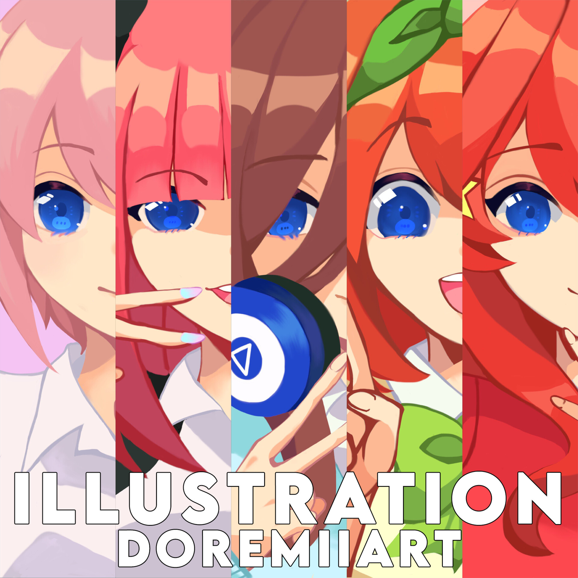 ArtStation - Nakano Quintuplets - Doremiiart