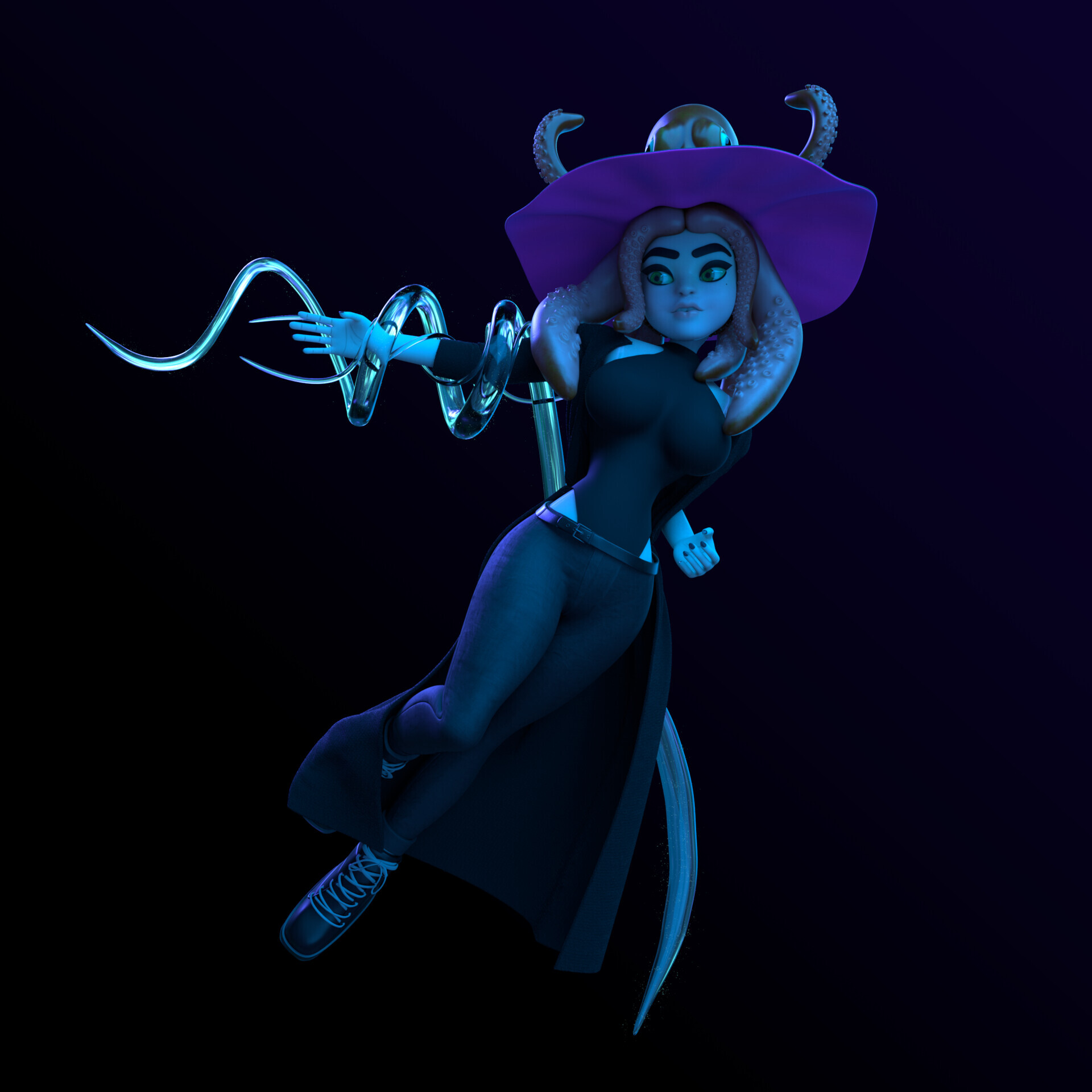 ArtStation - The octopus witch