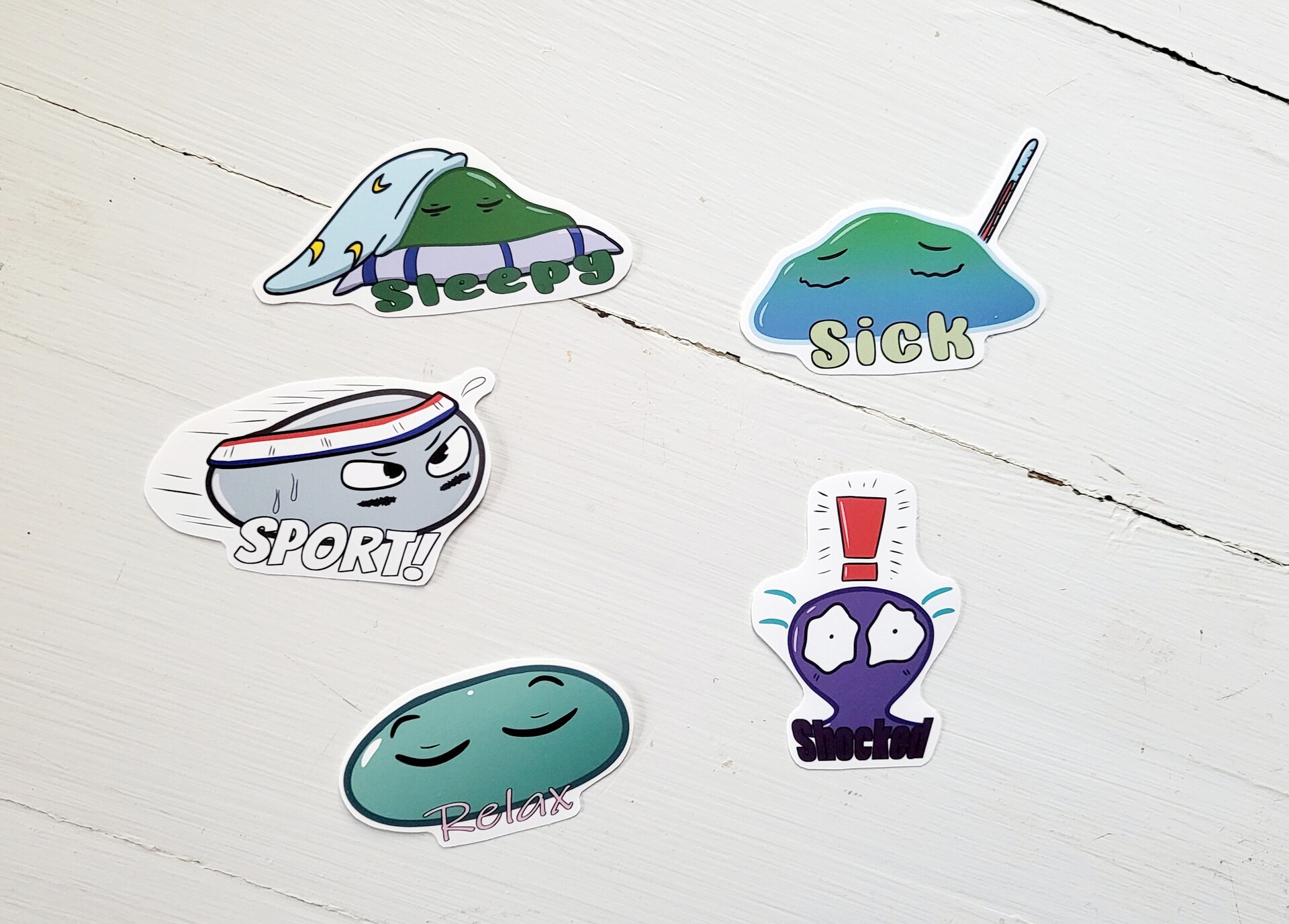 Robert Meggs - Slime Stickers, Set 2
