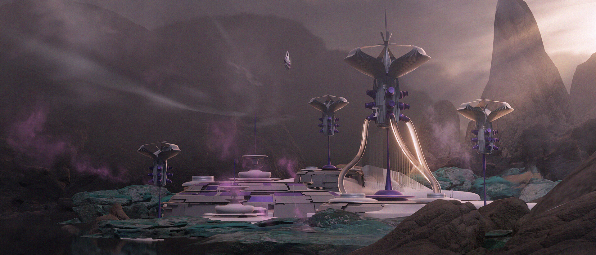 ArtStation - Alien Mining base