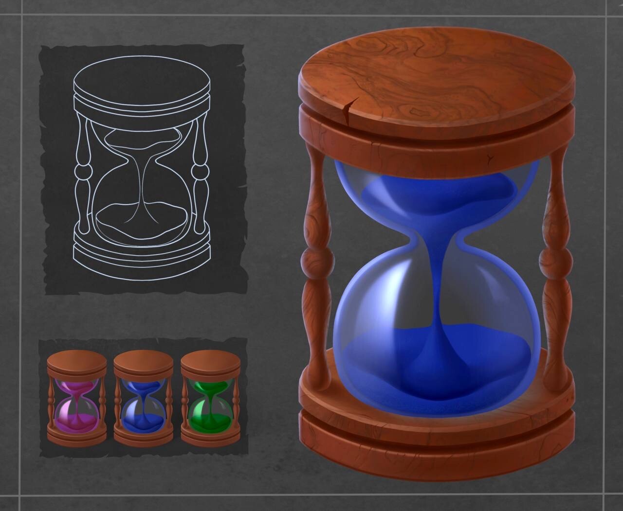 ArtStation - Sand clock