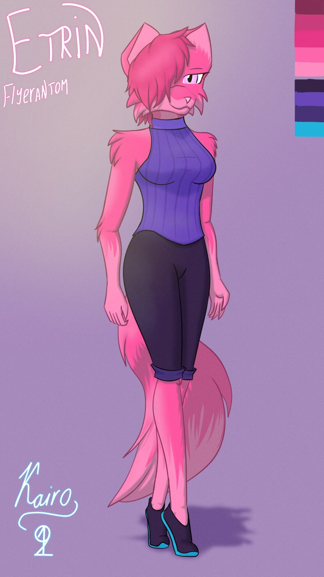 ArtStation - Etrin Windsoul - Reference sheet for "Darkness Destiny ...