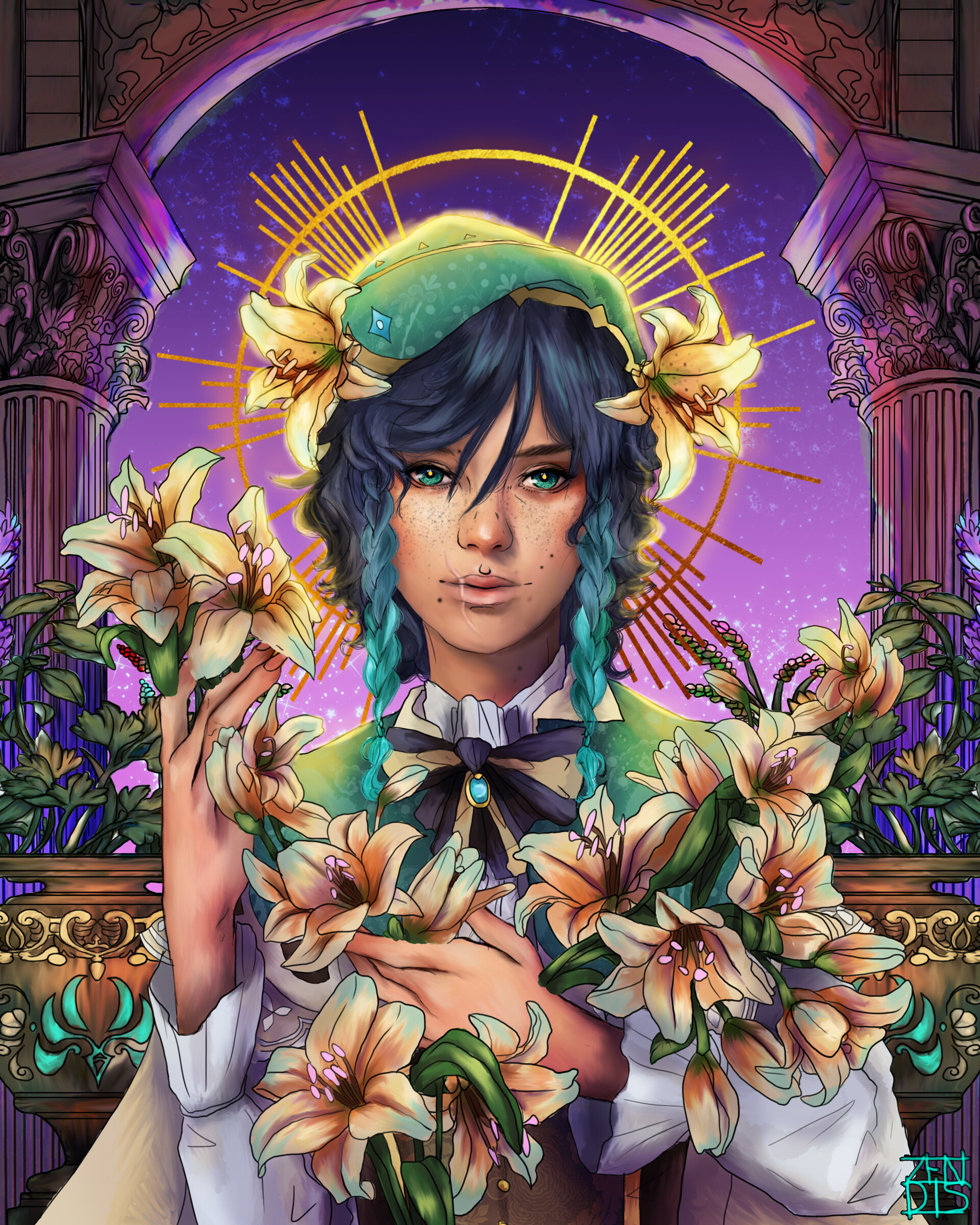 ArtStation - Venti, Contemplation Garden