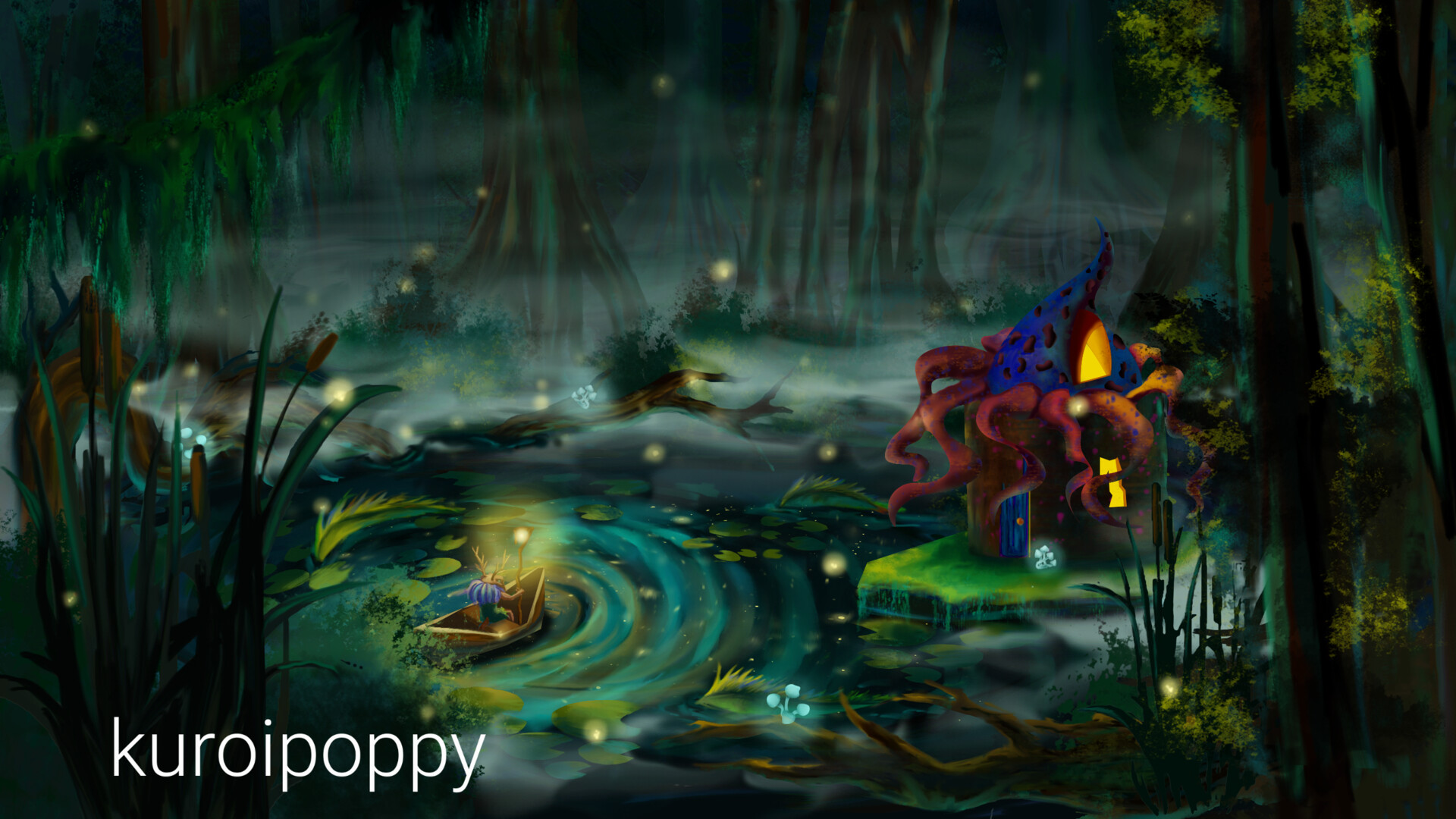 ArtStation - House of the forest wizard