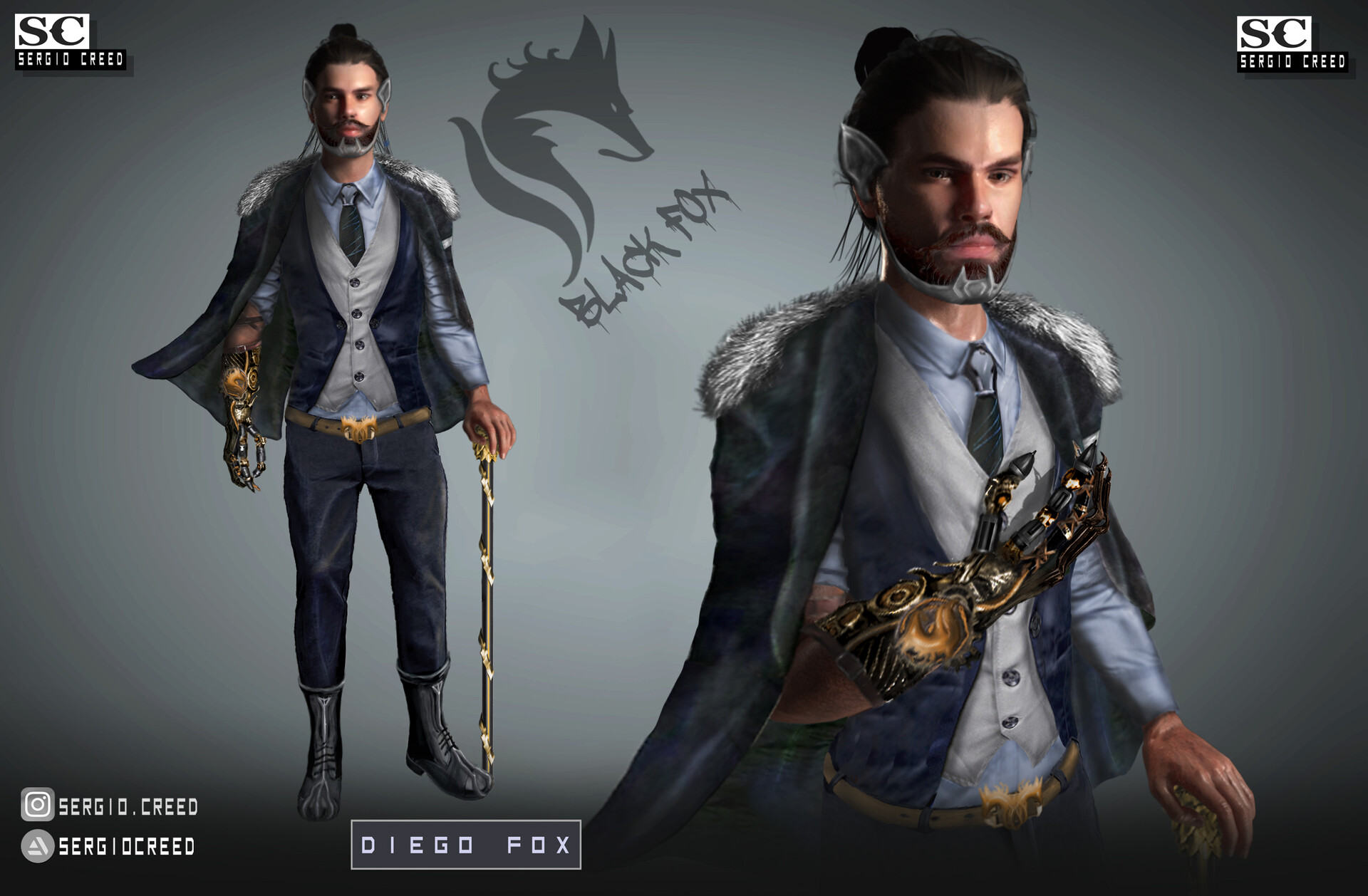 ArtStation - Fox guardian