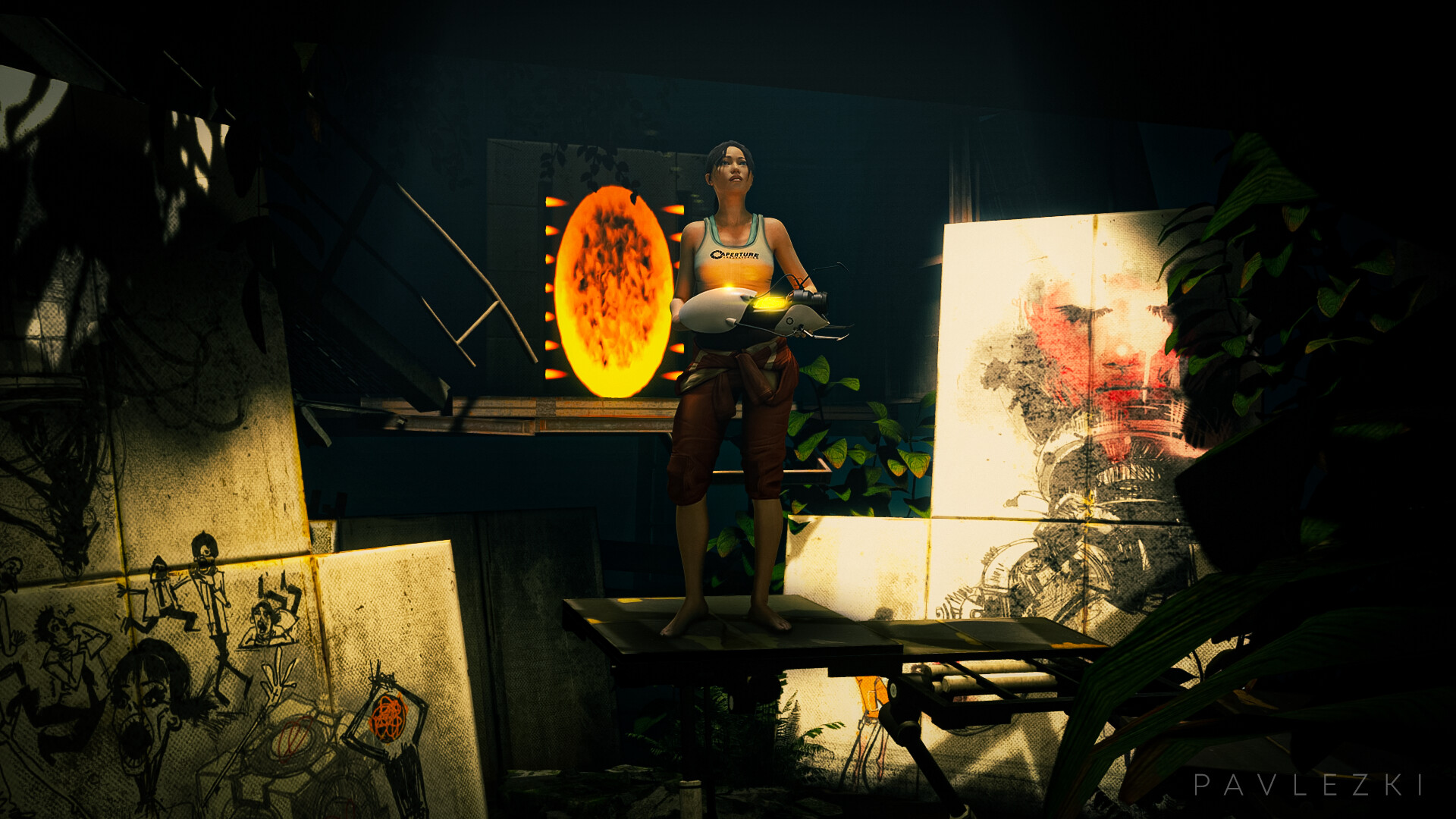 ArtStation - Portal 2 - Chell Render and Animation