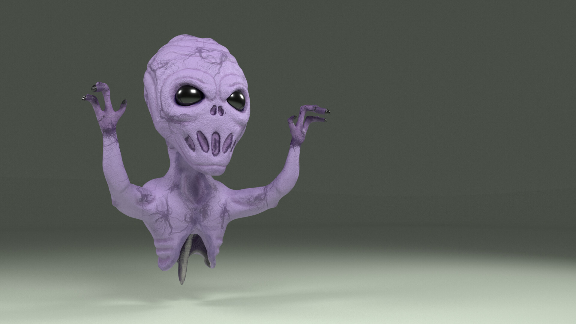 ArtStation - Alien Floater Sculpt Test