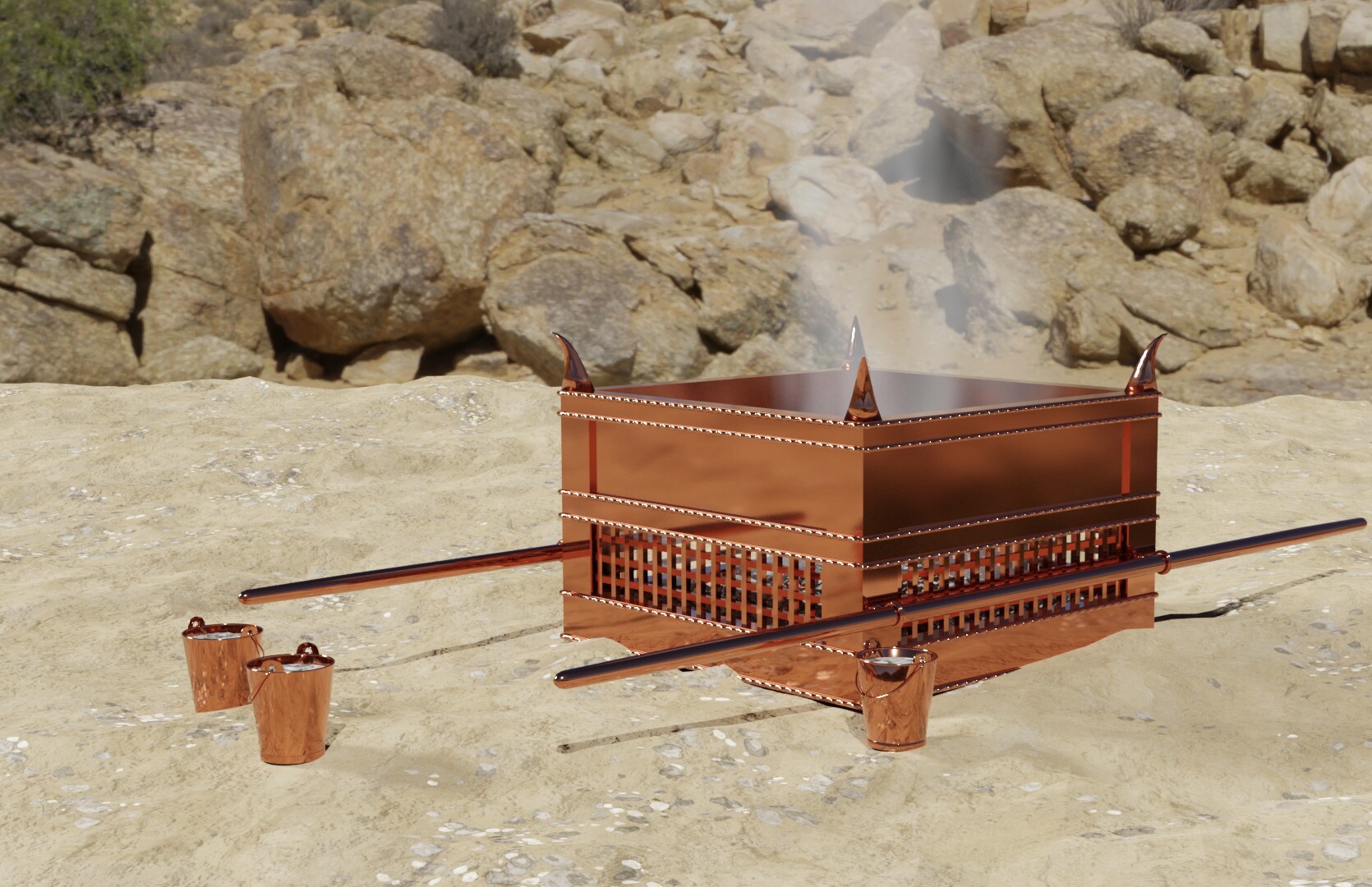 ArtStation - Smoking Copper Altar