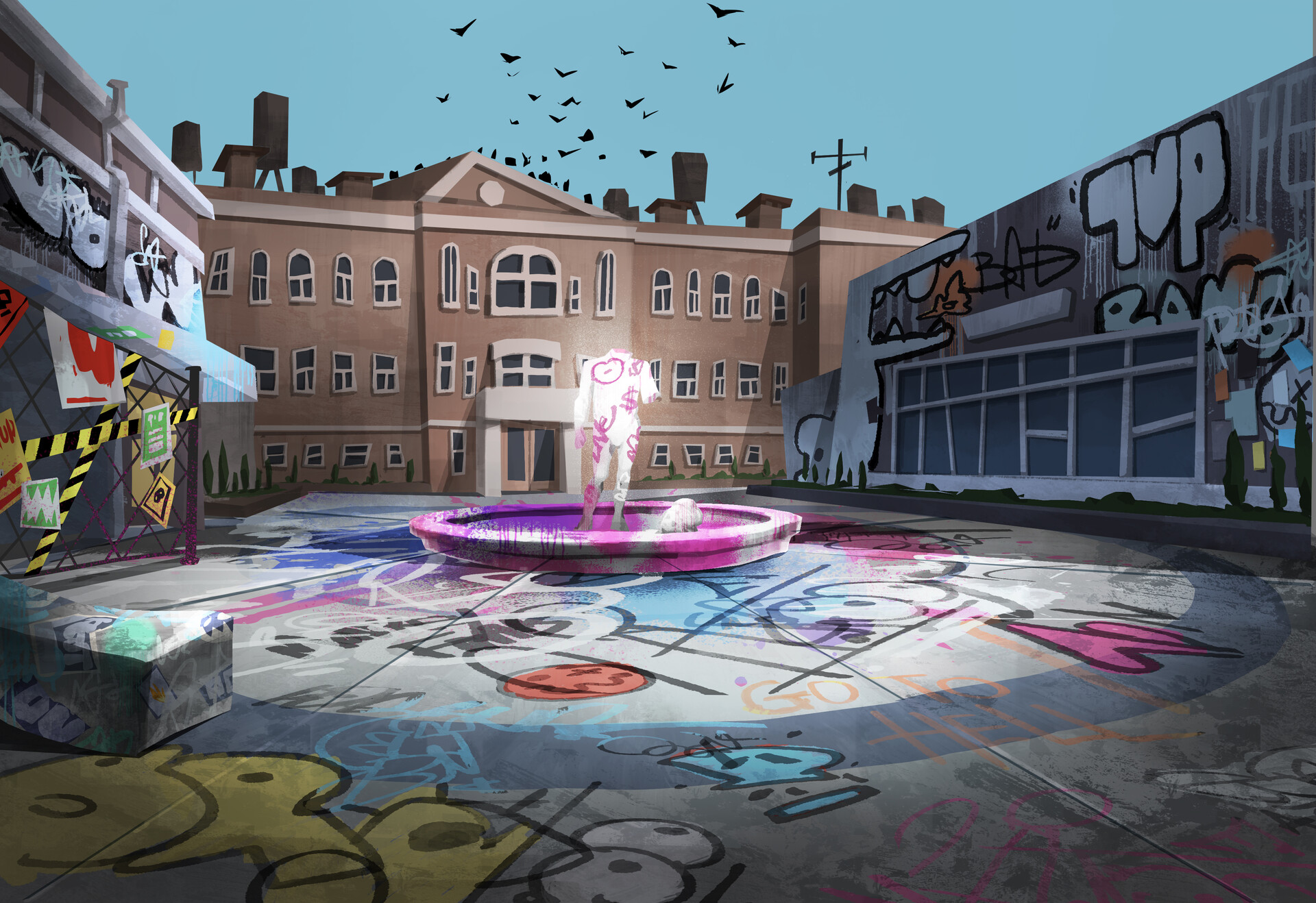 ArtStation - crazy school