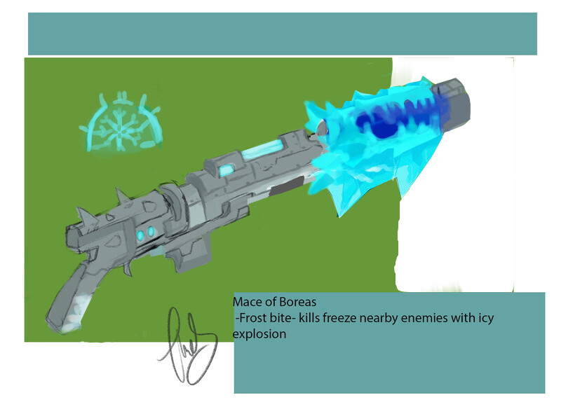 ArtStation - Mace of Boreas Shotgun Rough Concept