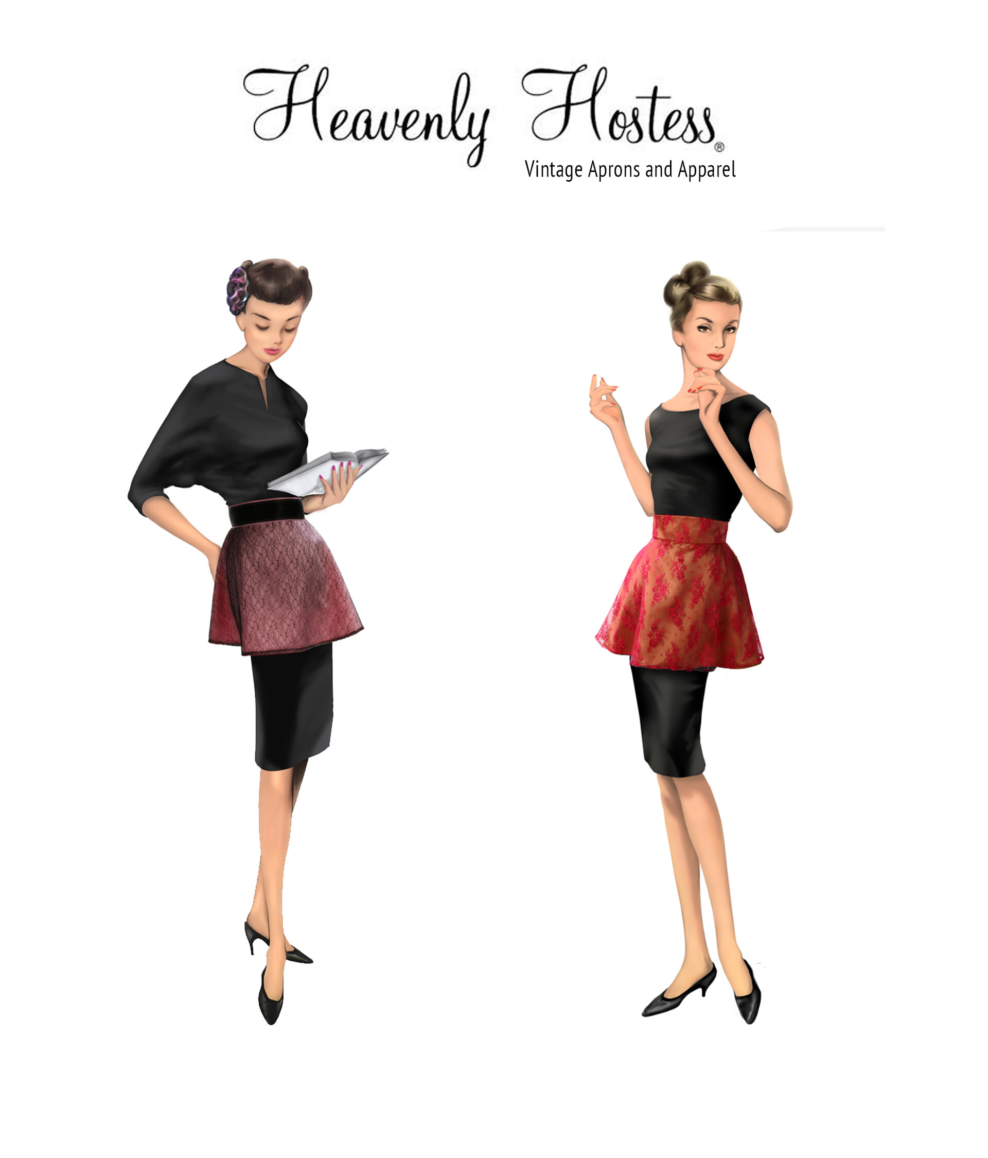 Jumpers Art - Heavenly Hostess - Vintage Aprons and Apparel