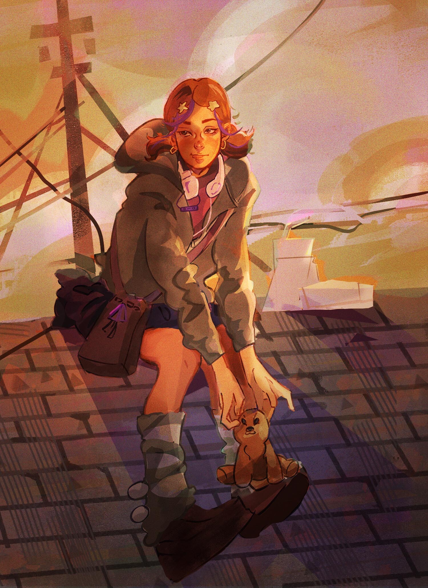 ArtStation - Rooftop view