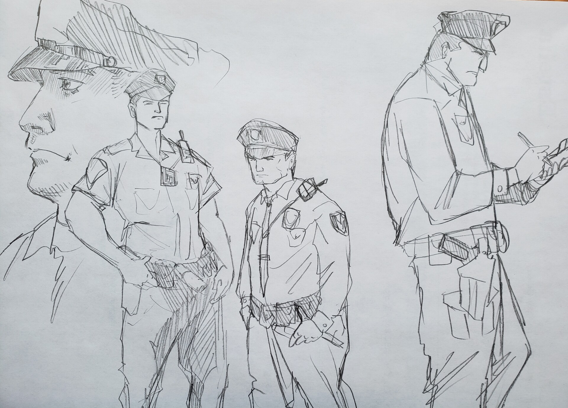 Police Officer Sketch
