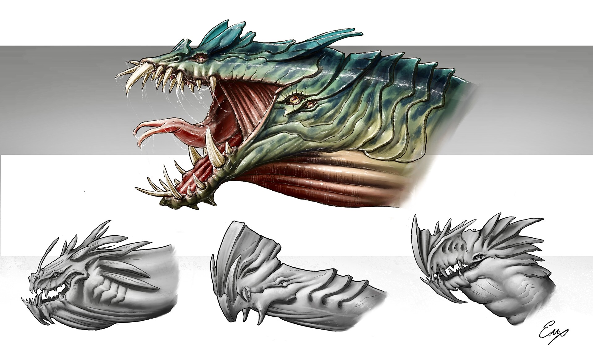 ArtStation - Deep Sea creature design