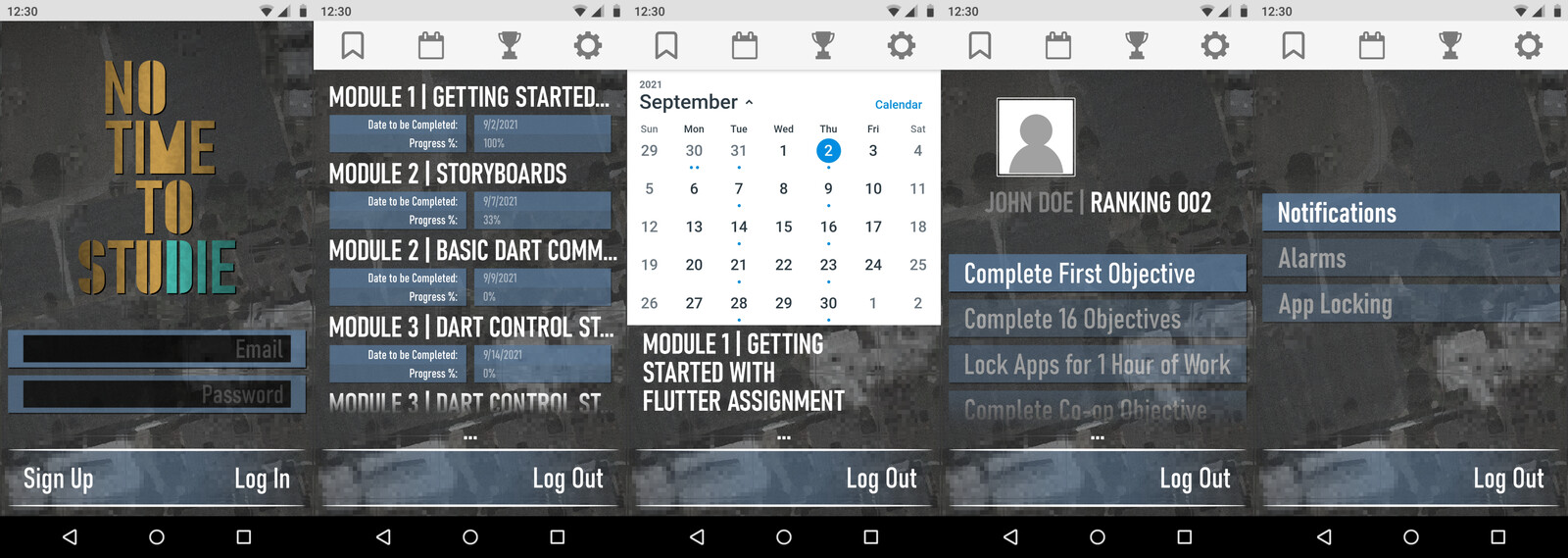 C. R. Faro Jr. - "No Time to StuDIE" App Concept Storyboard