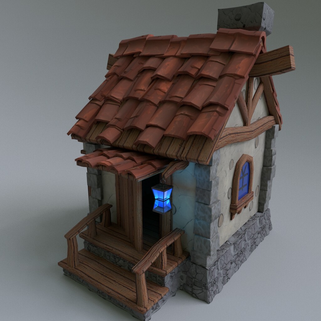 ArtStation - Stylized Hut