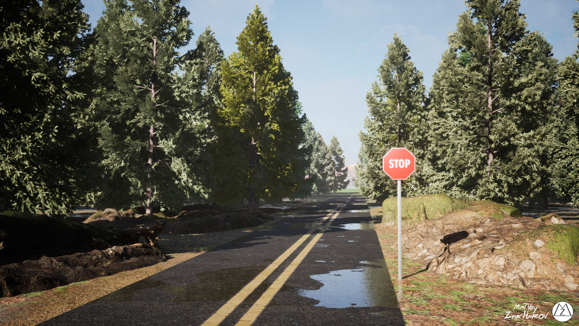 ArtStation - Forest road