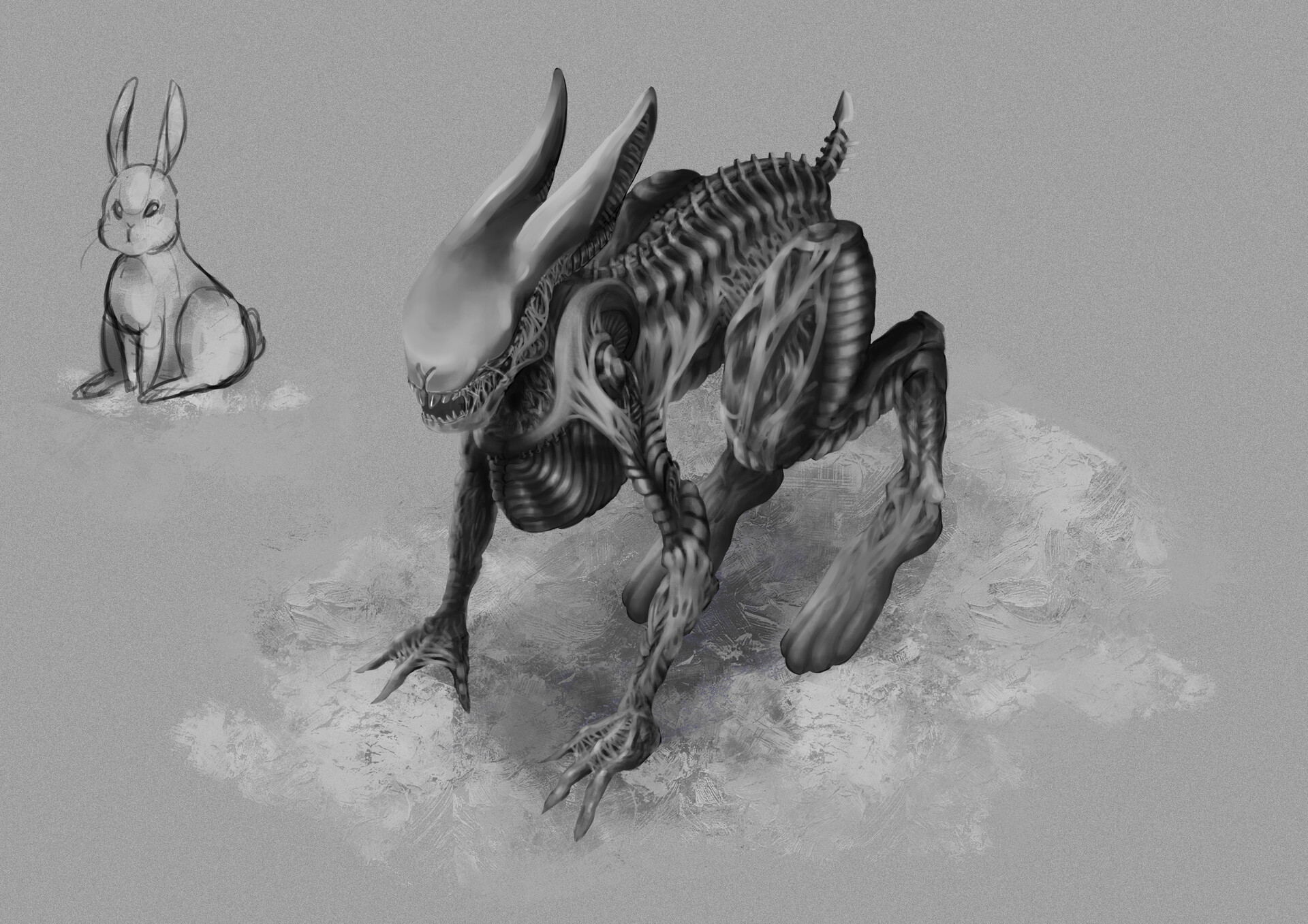 ArtStation - Bunny xenomorph