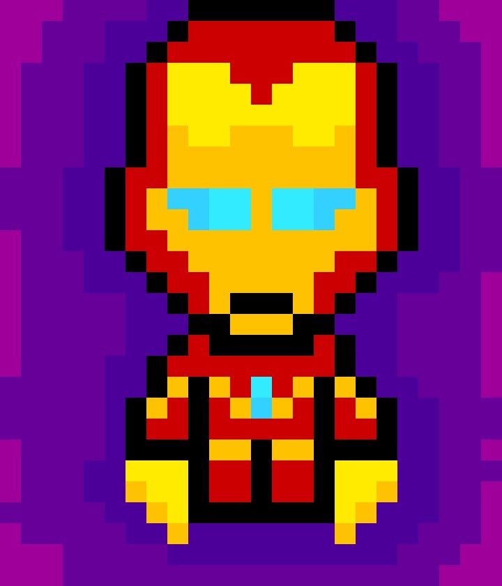 ArtStation - Iron Man 24x24 pixel NFT