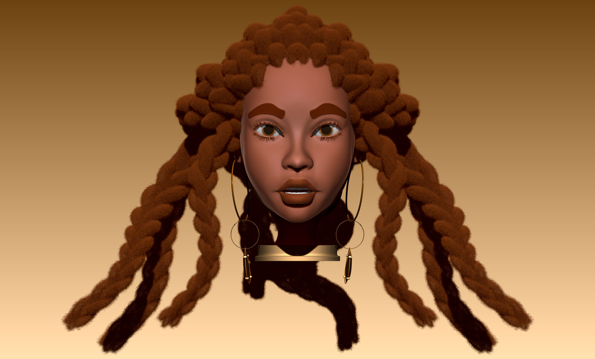 ArtStation - shaReeFa_fiberMeshHairBraids