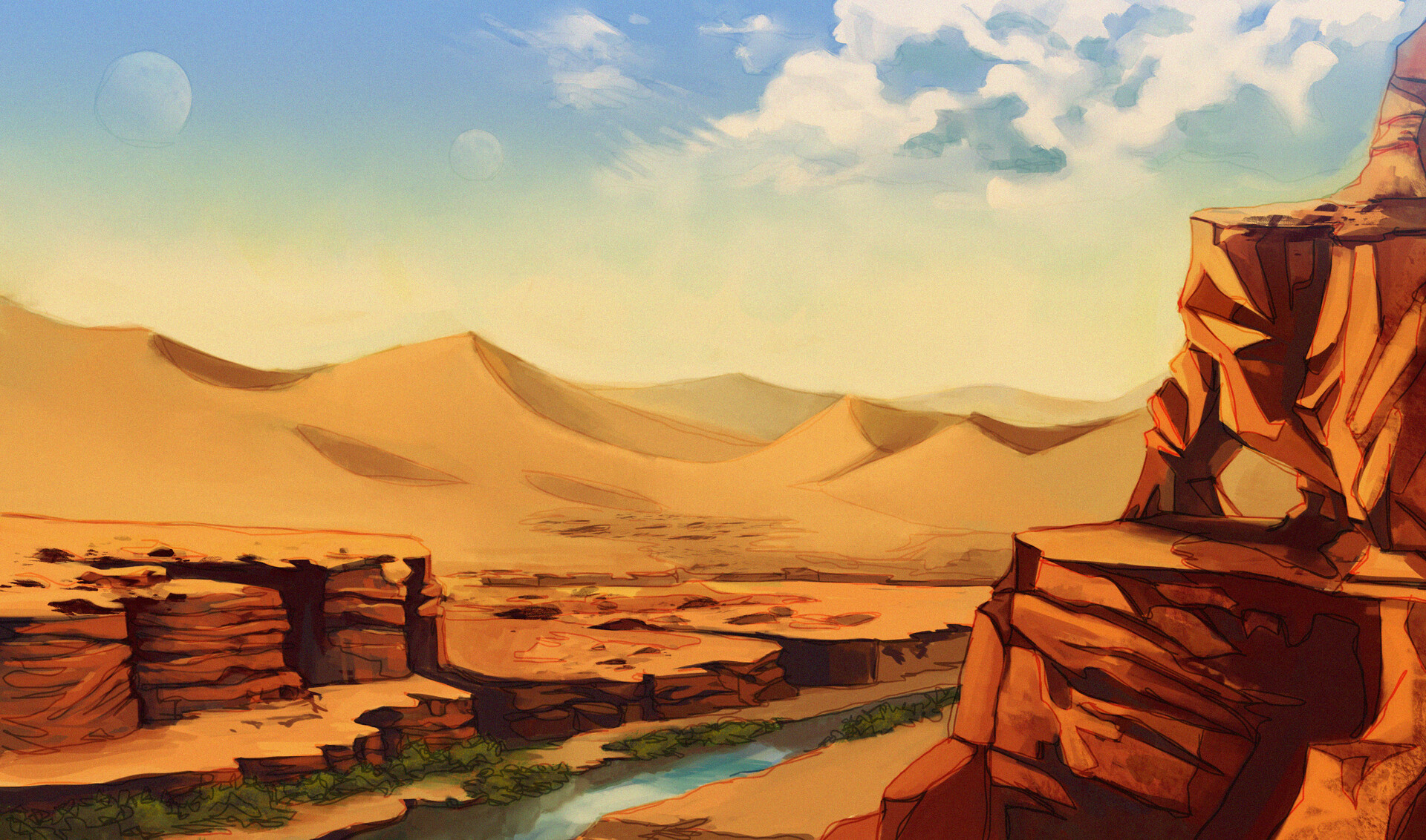 ArtStation - [2022] Alien Desert