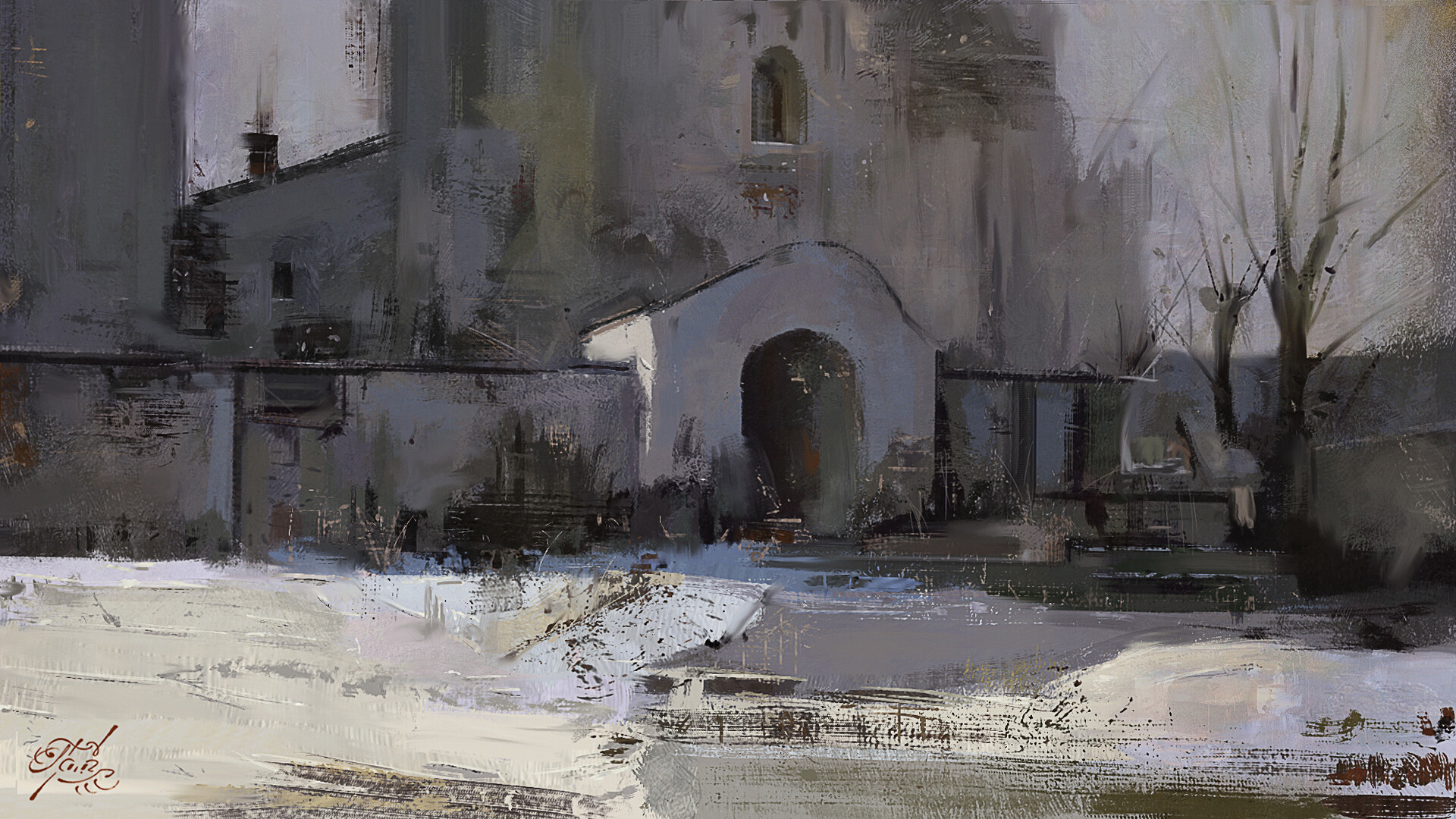 ArtStation - Brushwork study #7