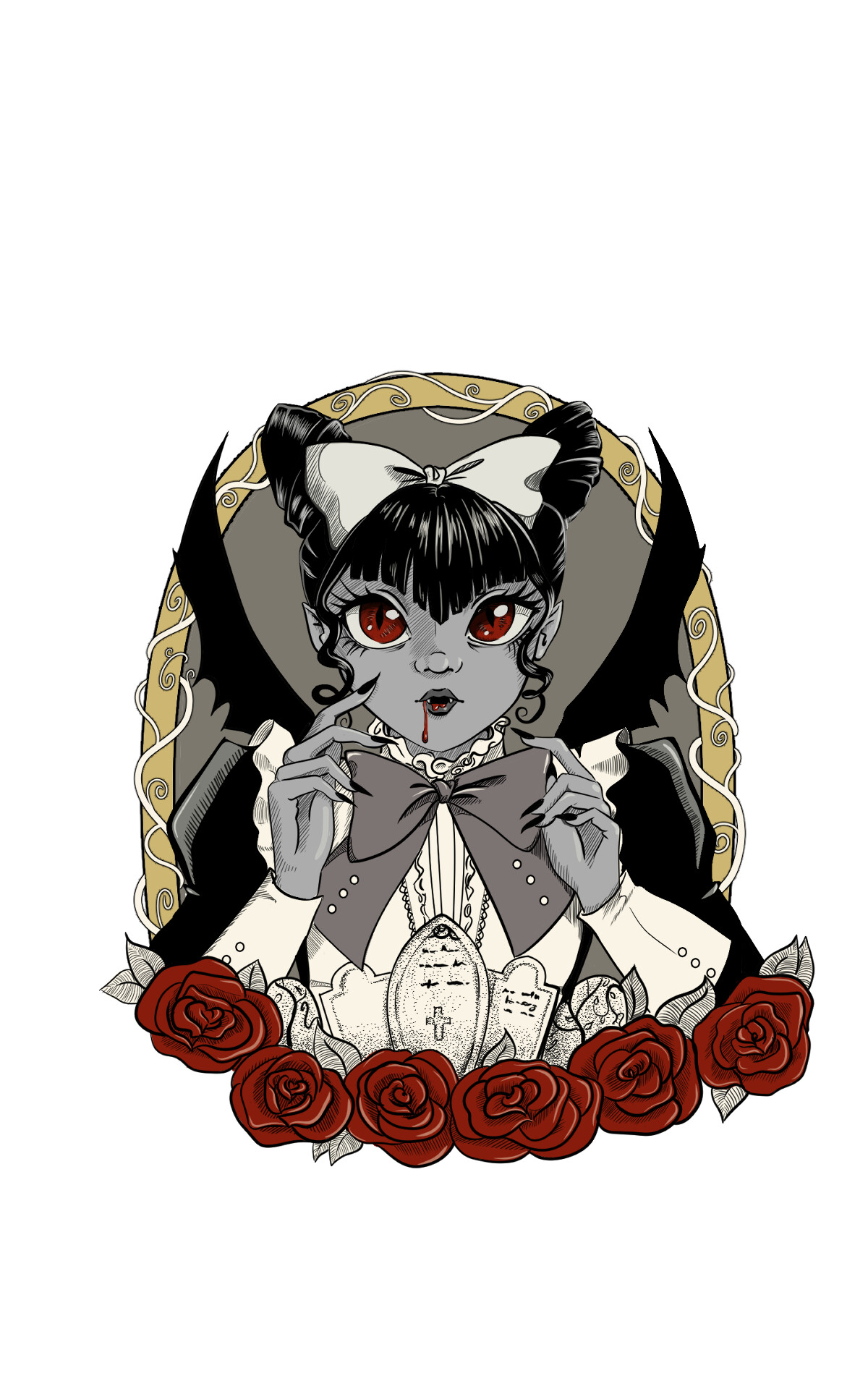 ArtStation - Vampire Sticker Design