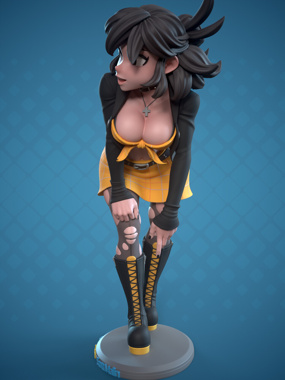 Dinamuuu 3D - Lucia, Scott Malin Collaboration, 3D Print Project STL