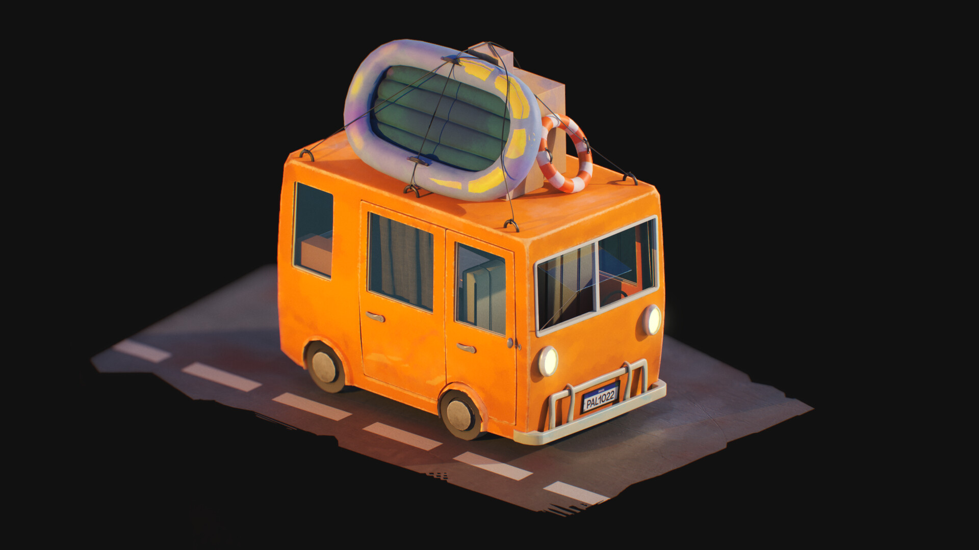 ArtStation - Summer Trip 3D Van