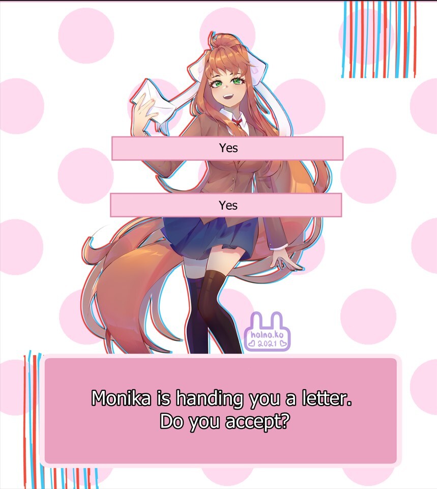 ArtStation - Monika DDLC Fanart