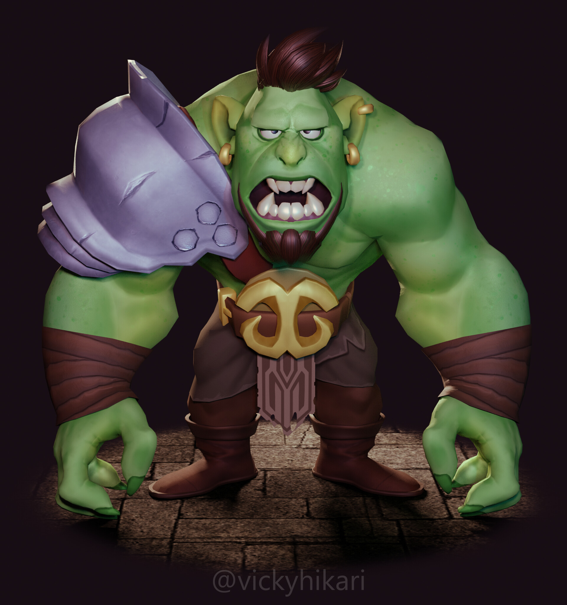 ArtStation - Green Orc | Real-time