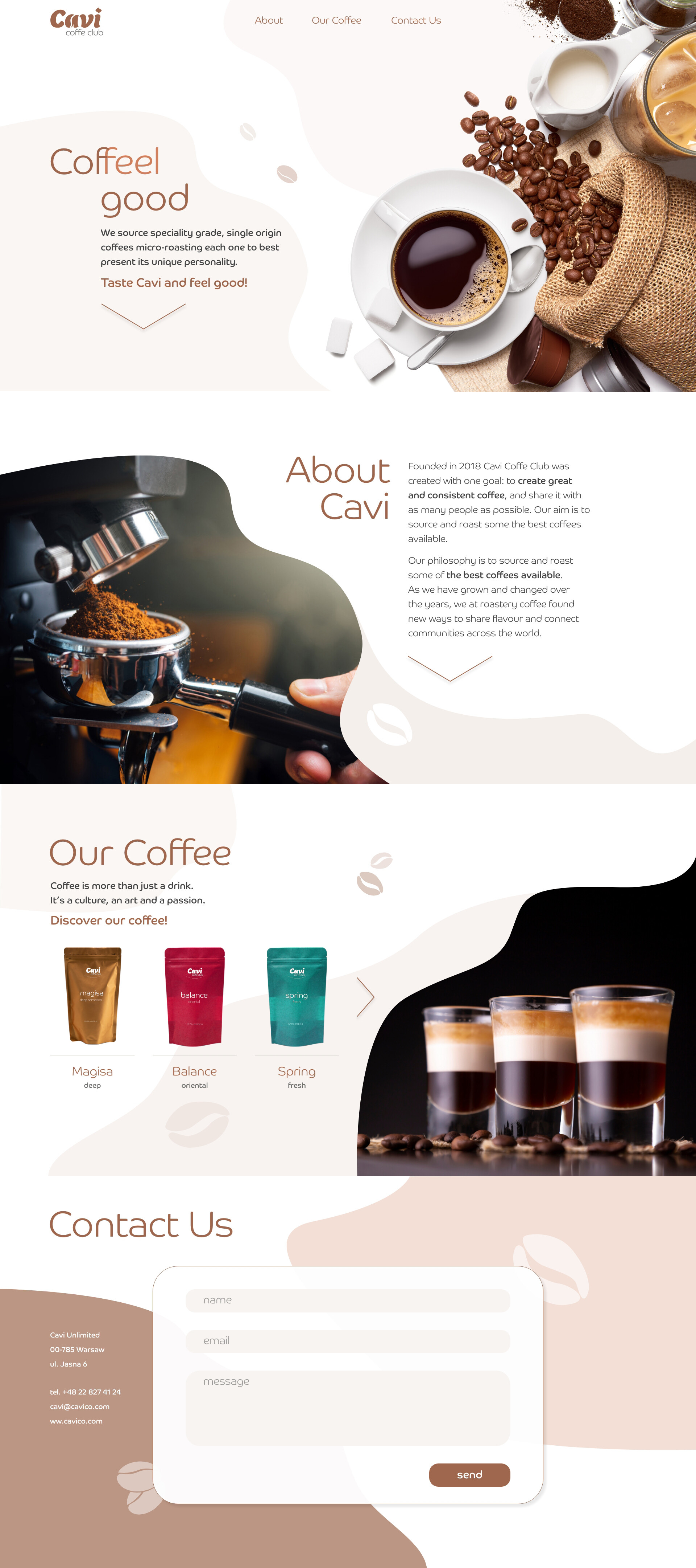 ArtStation - Cavi – coffee roastery minibrand: name, logo, website
