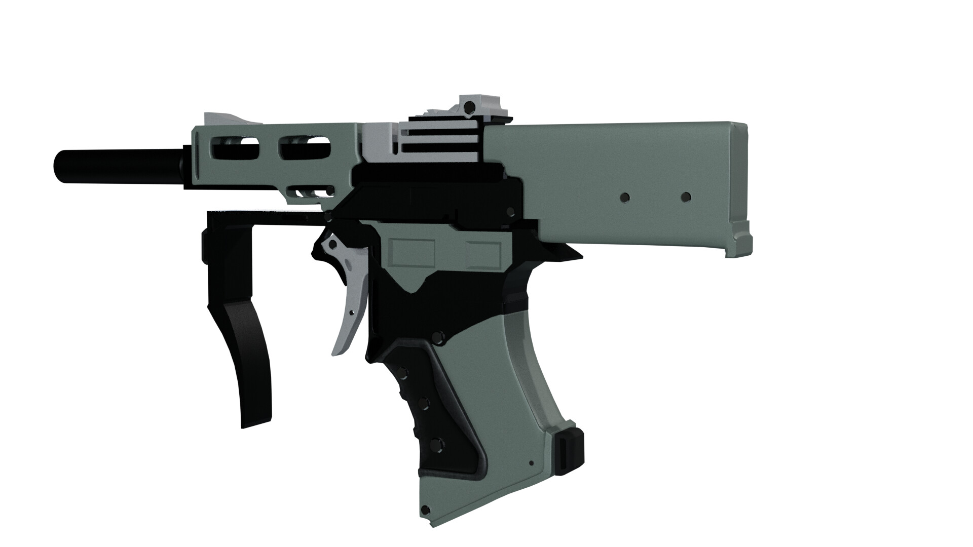 ArtStation - Future Low Poly Gun