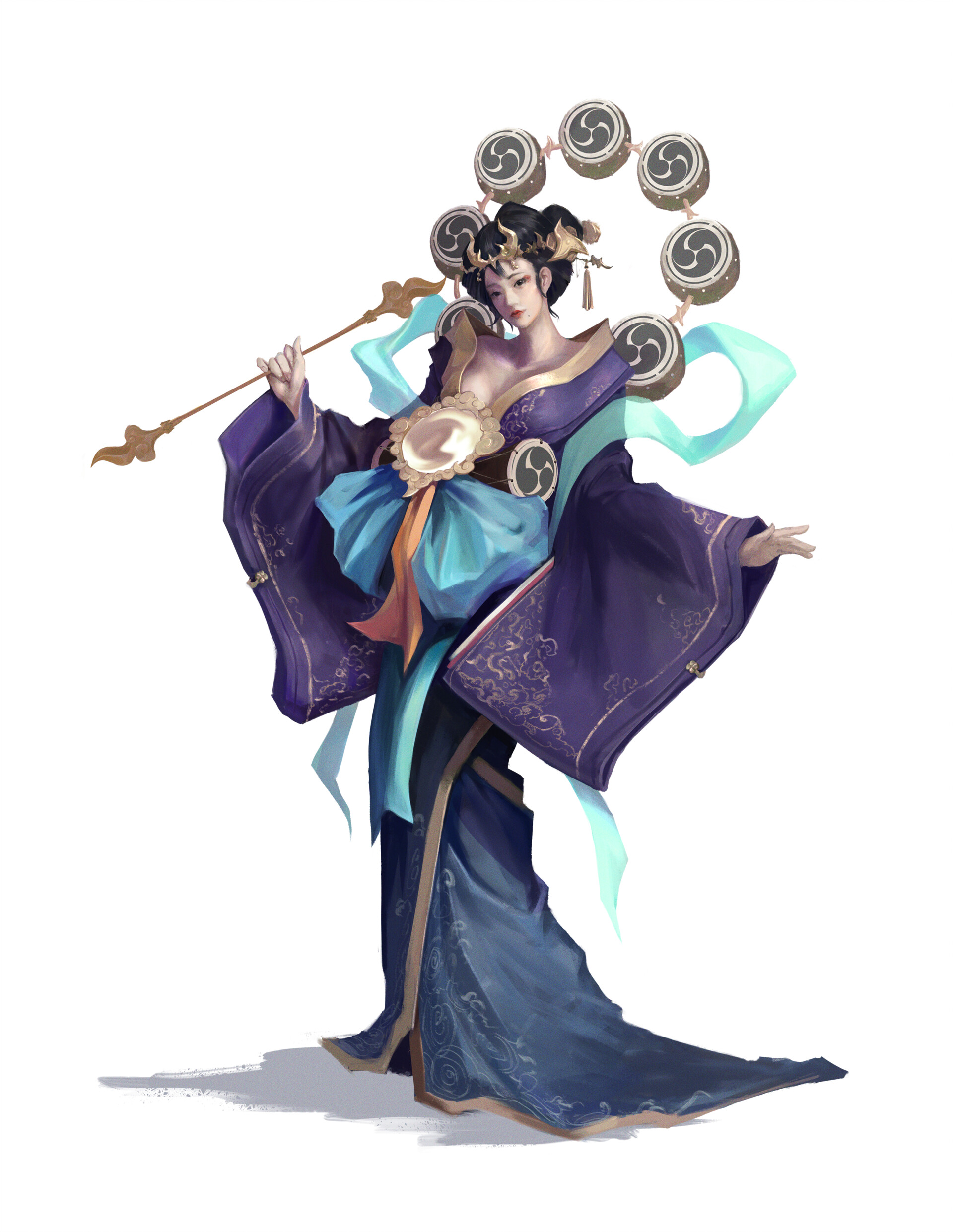 ArtStation - Thunder God Geisha