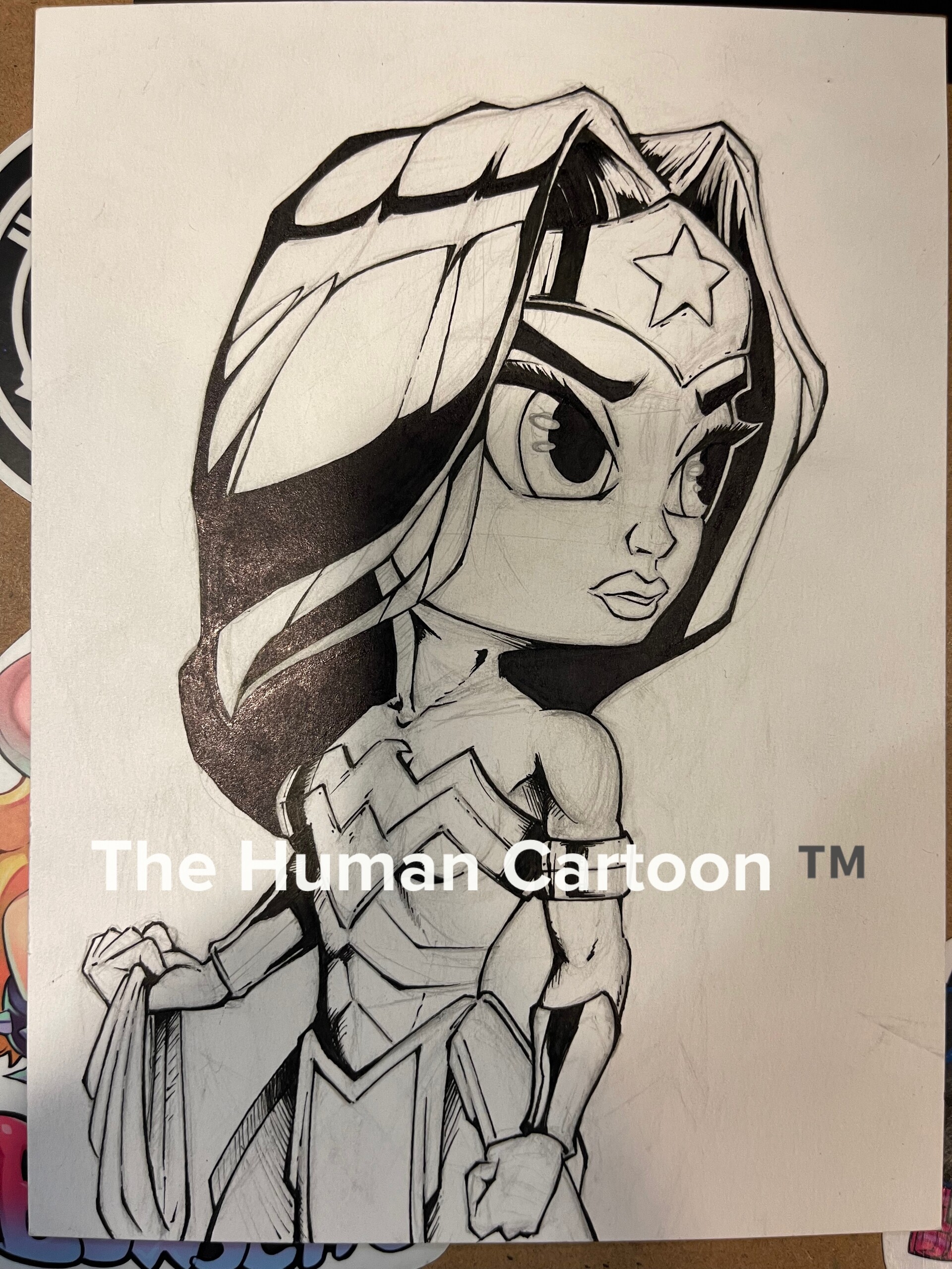 how to draw chibi wonder woman