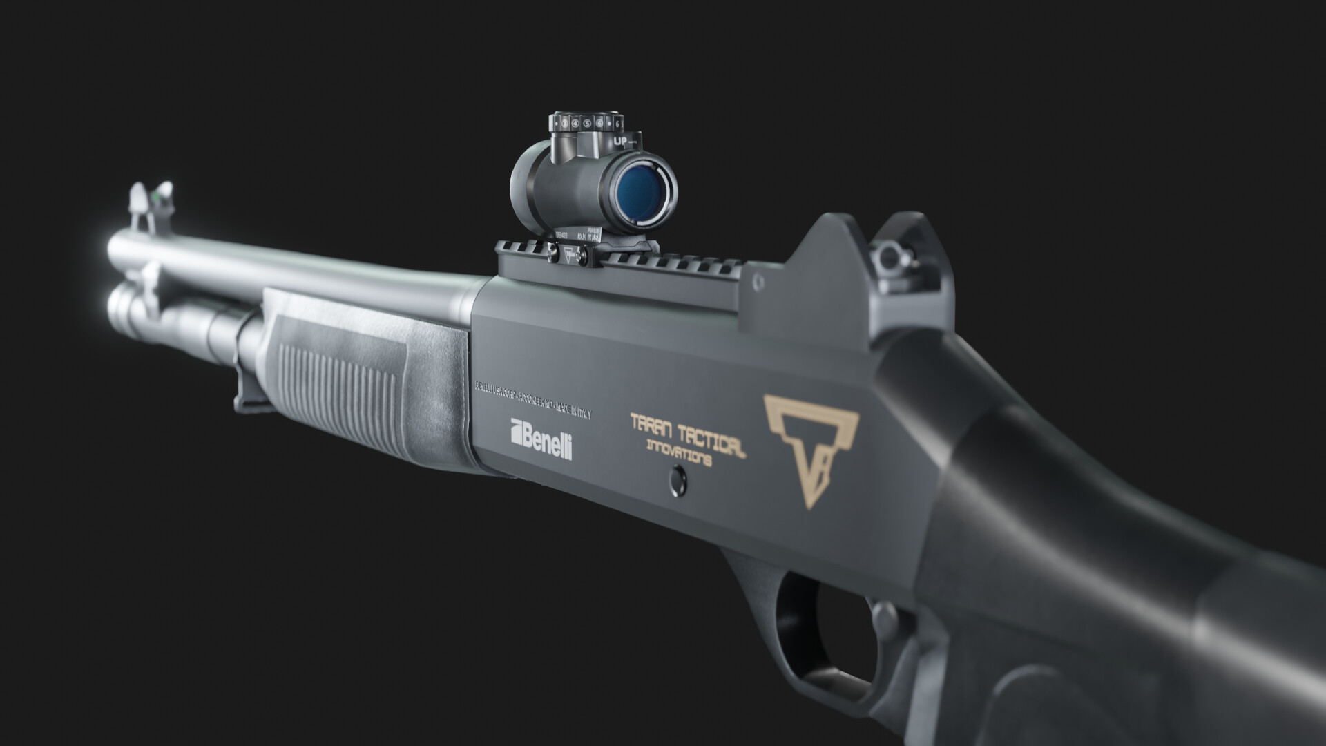 Hao Liu - Custom TTI Benelli M4 Super 90 with Trijicon MRO and SureFire ...