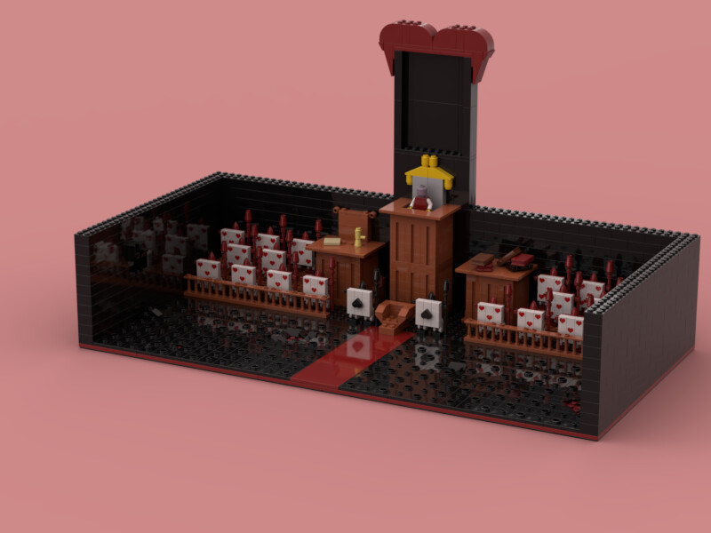 Kyle Wisbey - Lego Alice in wonderland courtroom