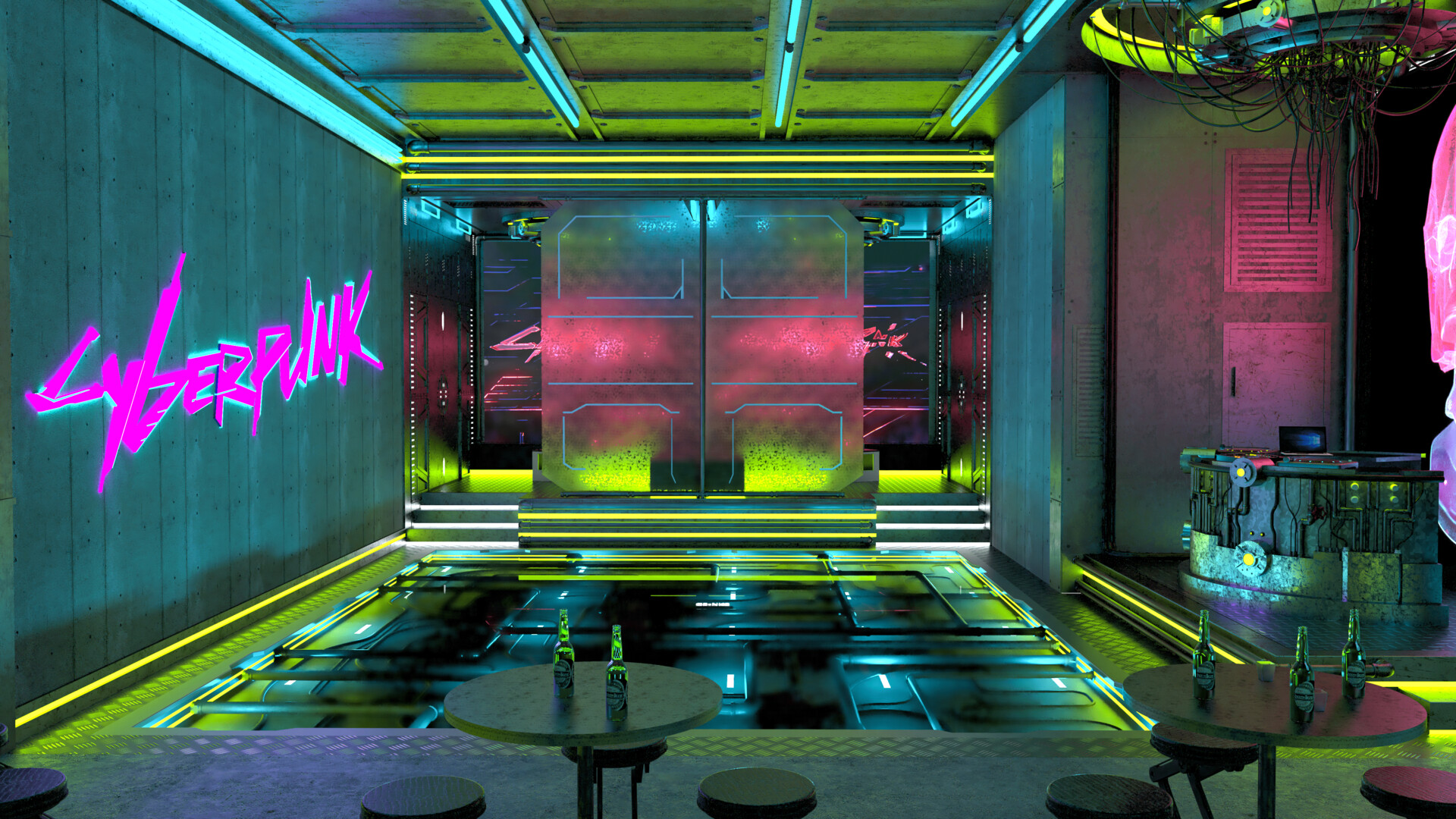ArtStation - CYBERPUNK BAR