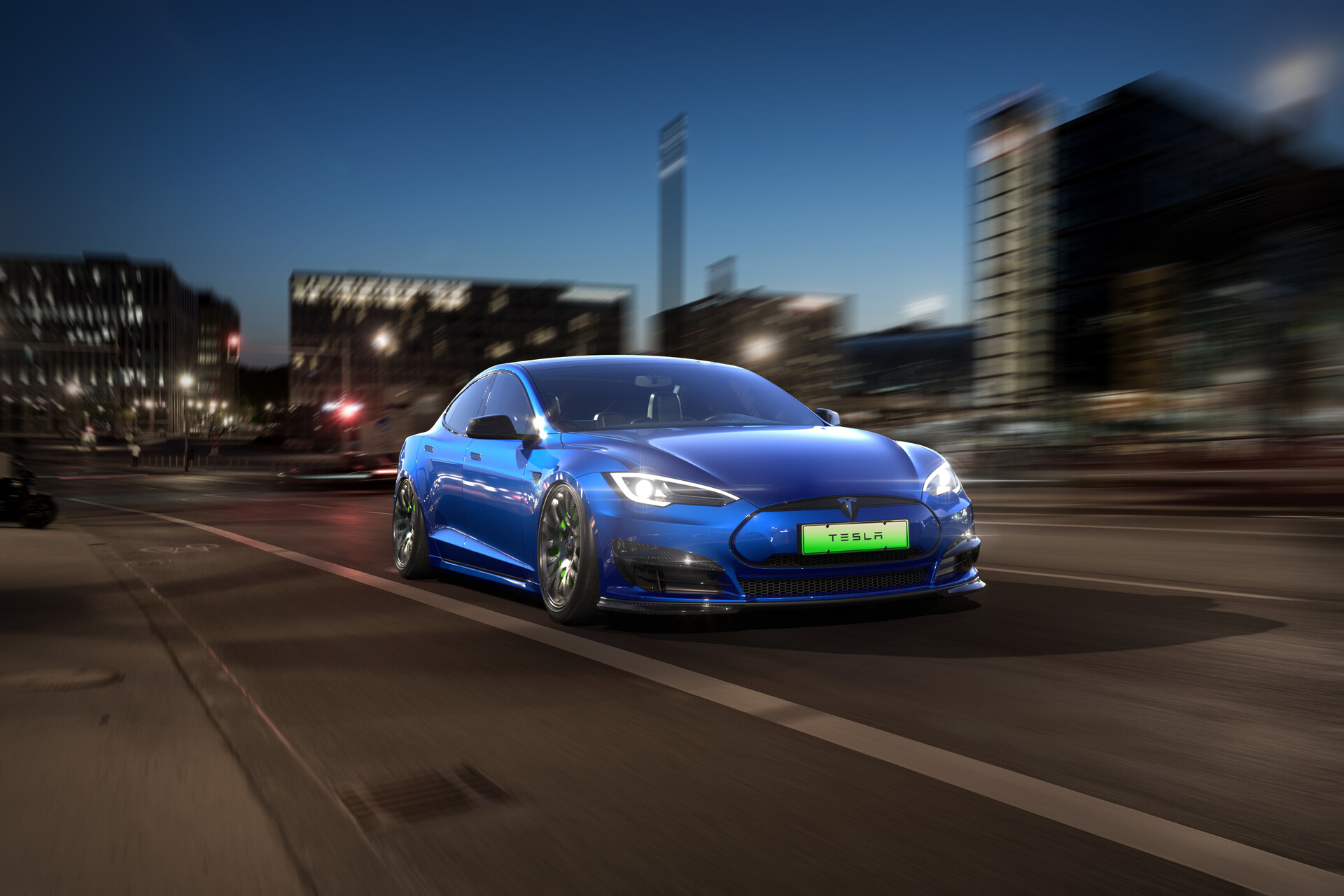 ArtStation - Tesla Model S 改装