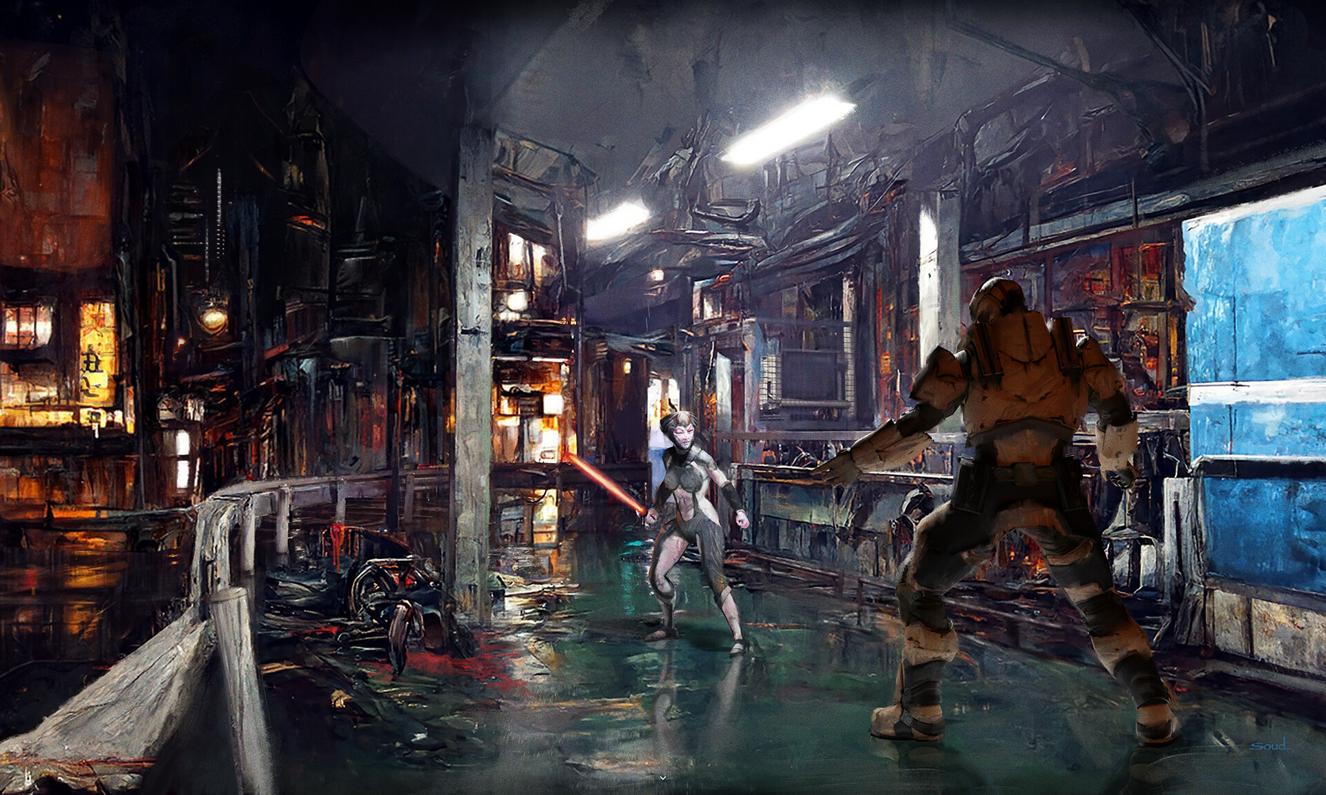 ArtStation - Digital Painting on AI.