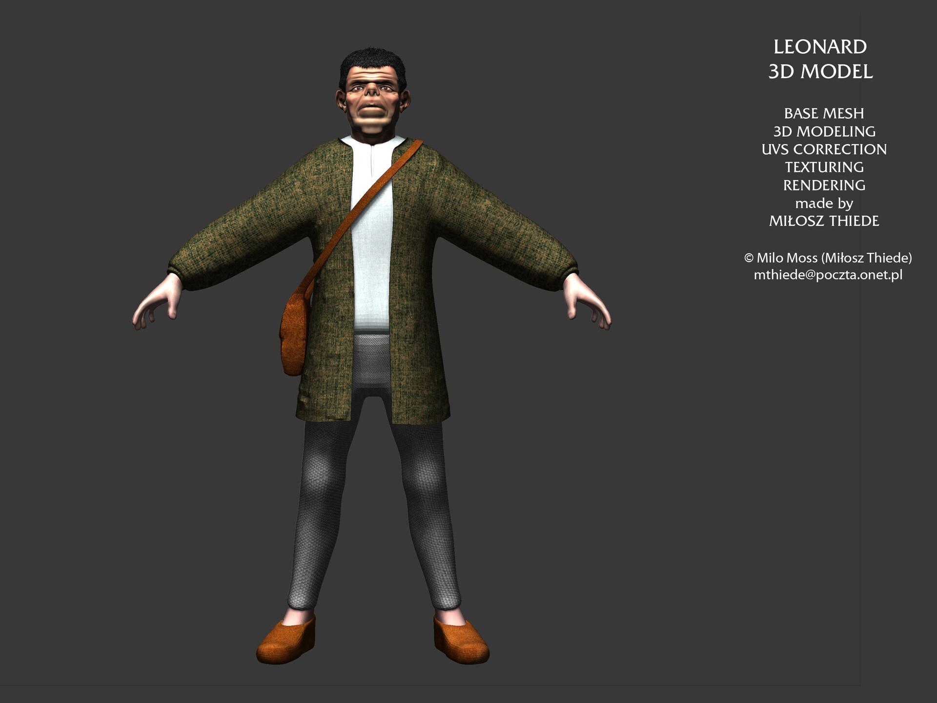 ArtStation - LEONARD (MALE 3D)
