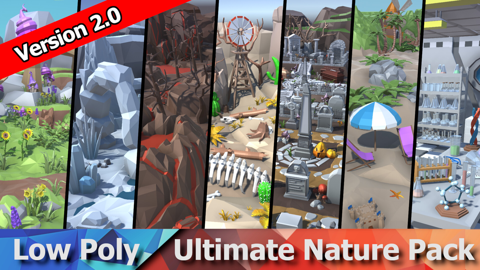 Pure Poly - 3D Models for your Game - Ultimate Low Poly Nature Pack