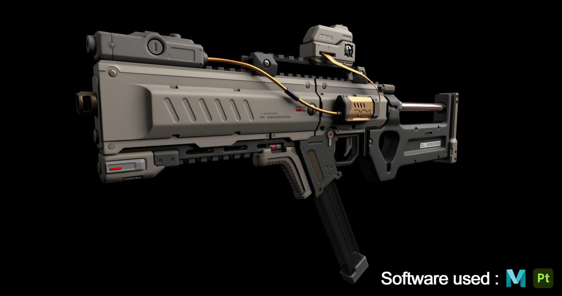 ArtStation - PDW Gun