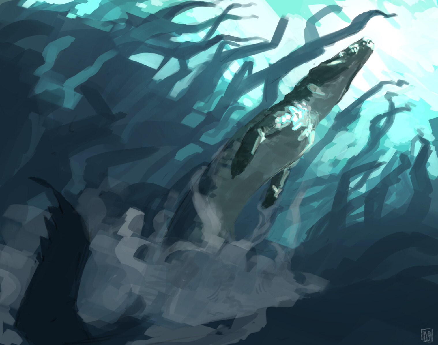 ArtStation - Crocodile painting